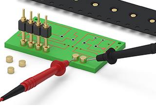 Low profile SMT disc shaped terminal